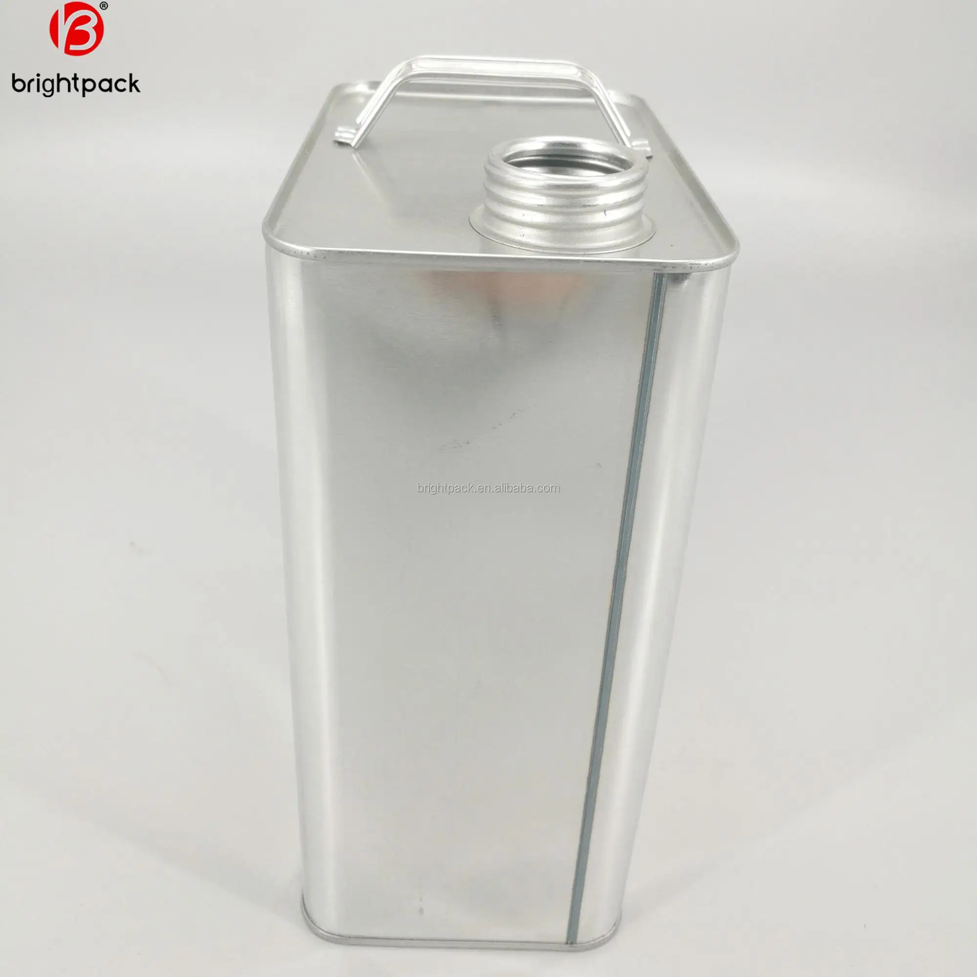 4 Liter Square Tin Can 1 Gallon Rectangle Metal Container For Engine ...