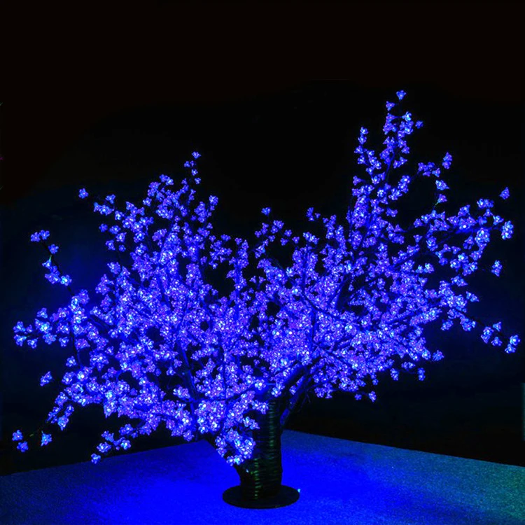 Outdoor Artificial Cherry Blossom Tree Artificial Led Lighted Tree For ...