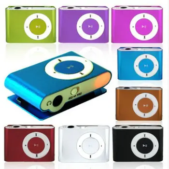Classic Mini Clip Mp3 Player With Micro Tf/sd Slot Portable Colorful ...