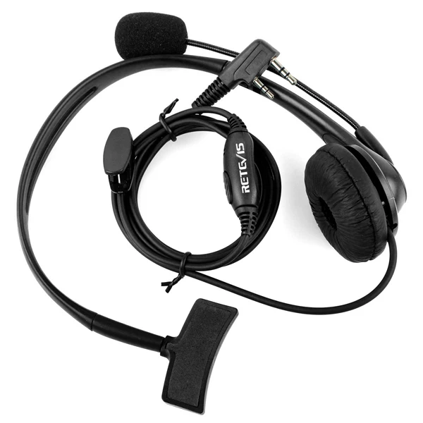 2 Pin Two Way Radio Headset Earpiece With Ptt Mic For Retevis H777 ...