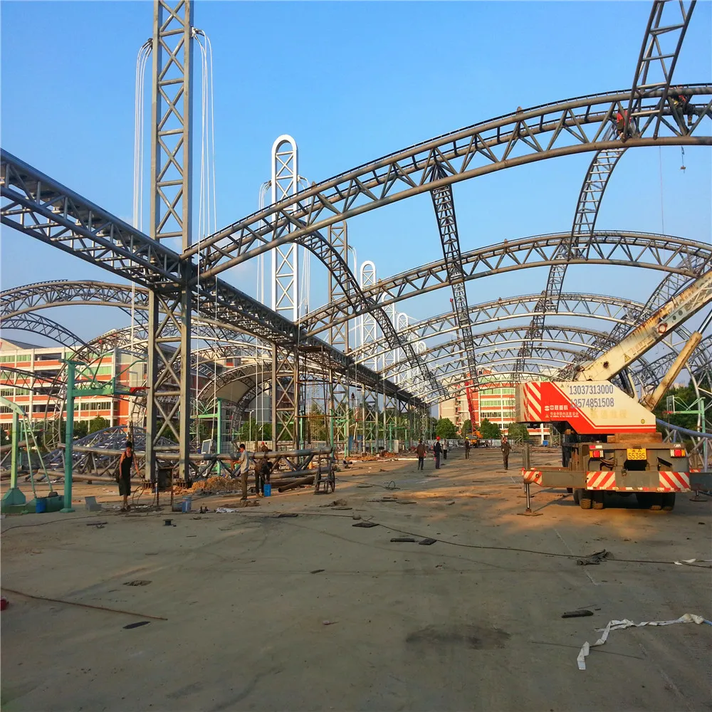 Durable Steel Frame Truss Structure for Sports Halls