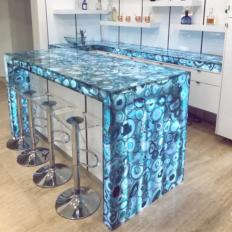 Luxury White Quartz Backlit Table Top Quartz Countertop - Buy White ...