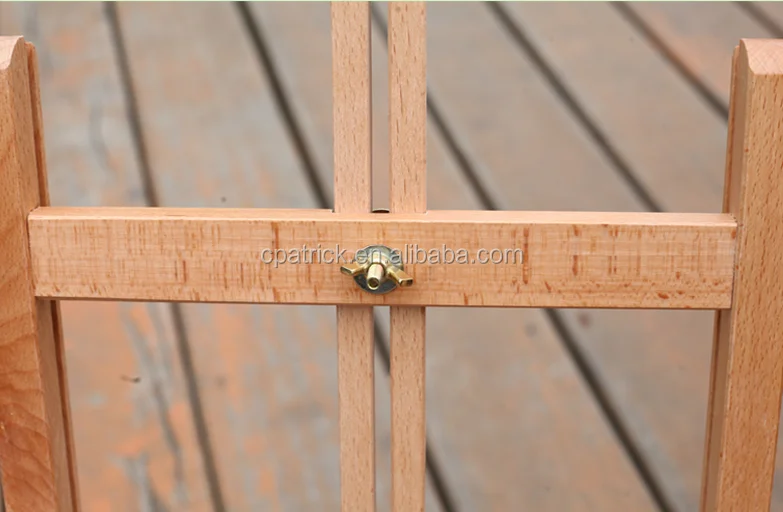 New High Tabletop Wooden H-Frame Studio Easel of Beech Wood