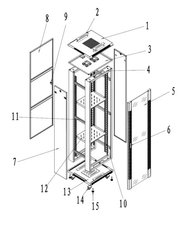 Standard 19inch 19u Rack Cabinet - Buy Rack For Switch Price 19u Rack ...
