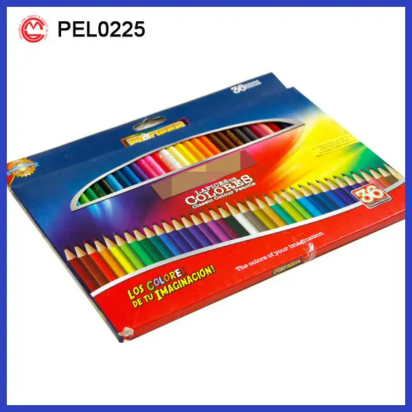 Drawing Color Pencil Set Bright Color in Box - 72pcs/ctn