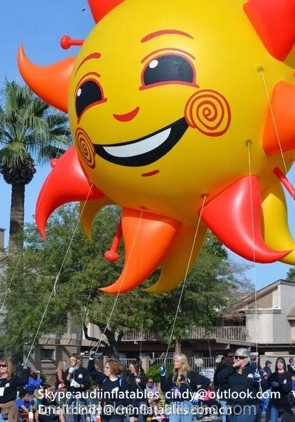 20 Ft Giant Inflatable Smile Sun Parade Balloon,Inflatable Sun Helium ...