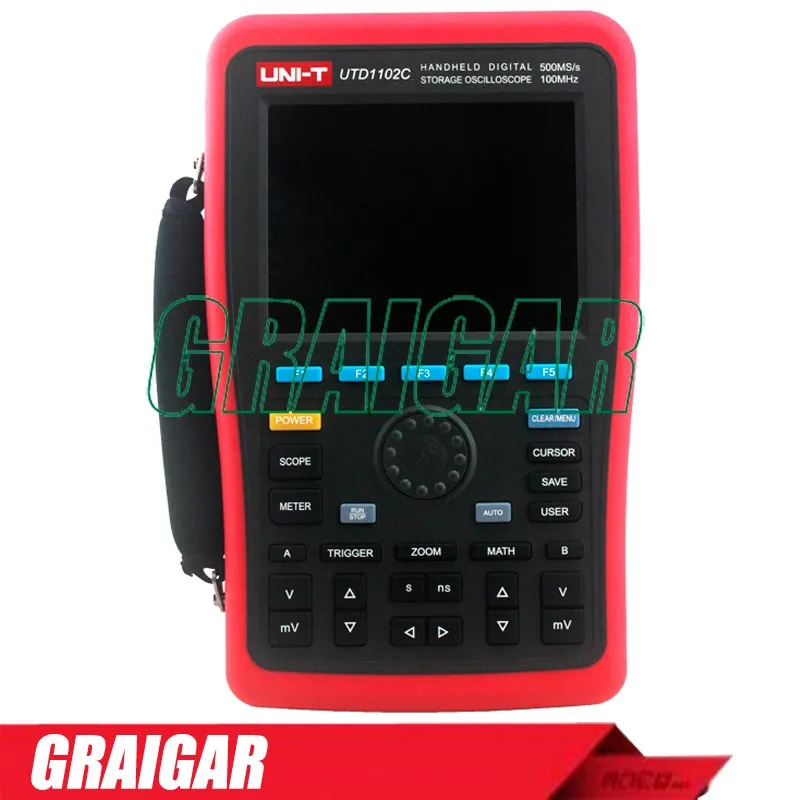 Uni-t Utd1102c 2 Channel 100mhz 500ms/s Handheld Digital Storage Oscillometer With Multimeter ...