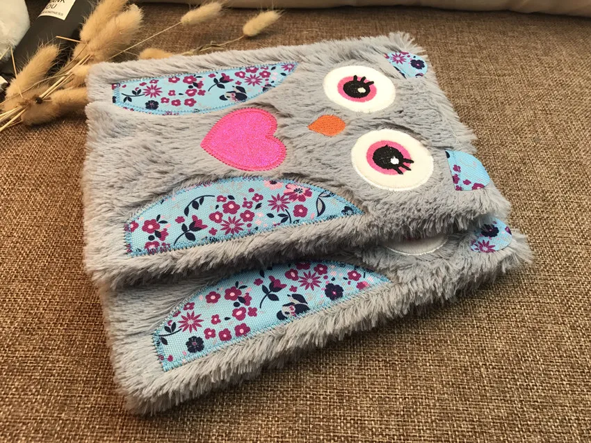 Custom Fluffy Notebook - Professional Diary with Owl Design
