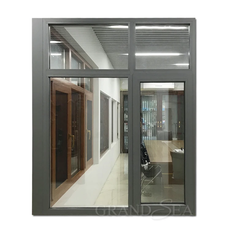 Modern Aluminum Frame Swing Window with Fixed Glass | OEM | Wholesale