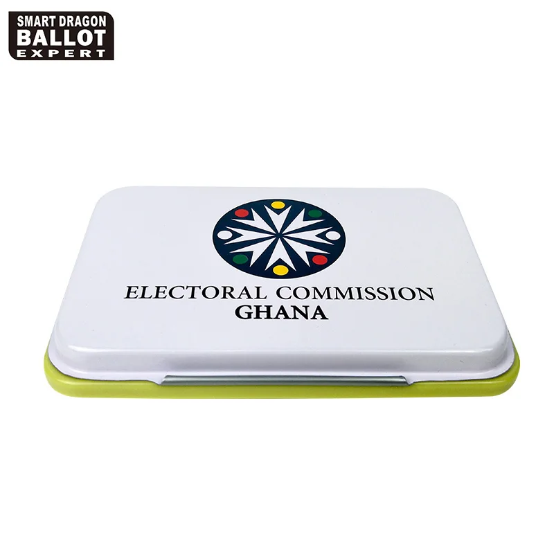 Metal Office Stamp Pad Election Voting Vote Ink Pads