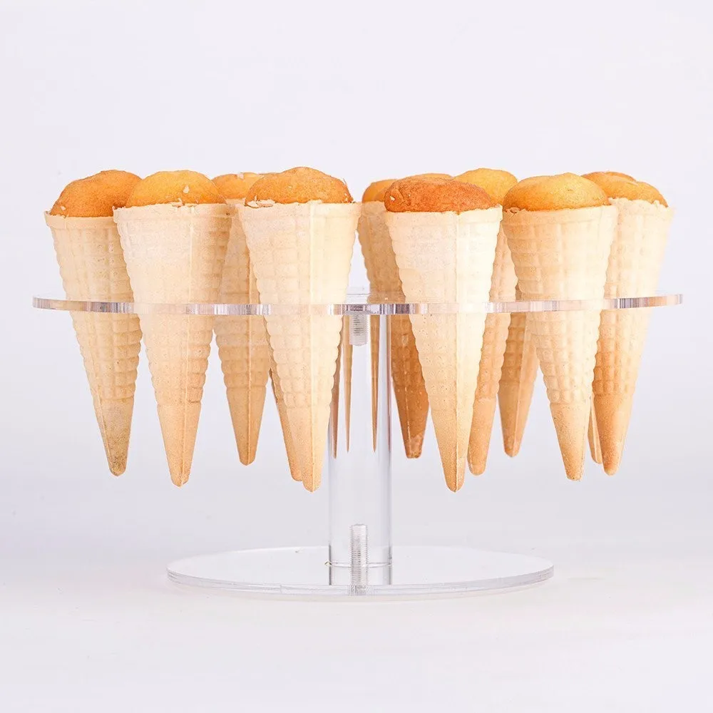 Custom Acrylic Ice Cream Cone Display Stand Ice Cream Cone Holder - Buy ...