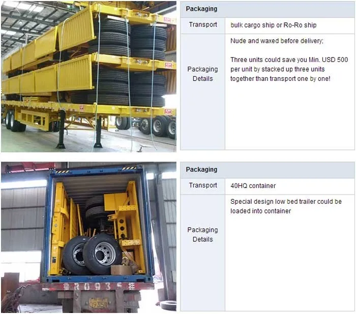 3 Axles 13m 40tons-60tons Bulk Cargo Transport Trailer - Buy Side Panel ...