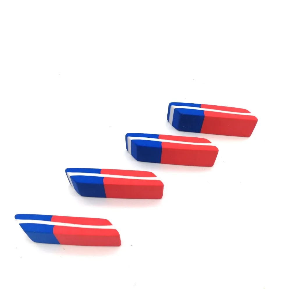 New 3 Colors Wedge Rubber Tpr Eraser For Pencil Eraser For School - Buy ...