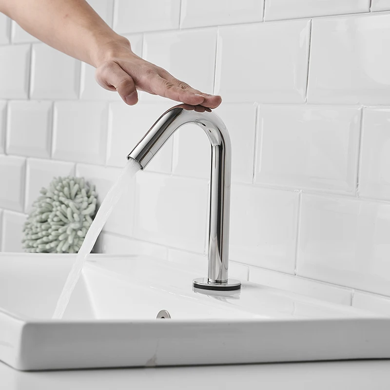 Touch Infrared Wash Basin Mixer Automatic Sensor Basin Faucet - Buy ...