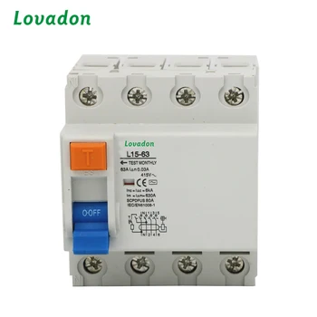 Rcbo 4p 63a Vl15-63 Automatic Circuit Breaker Electronic Overload ...