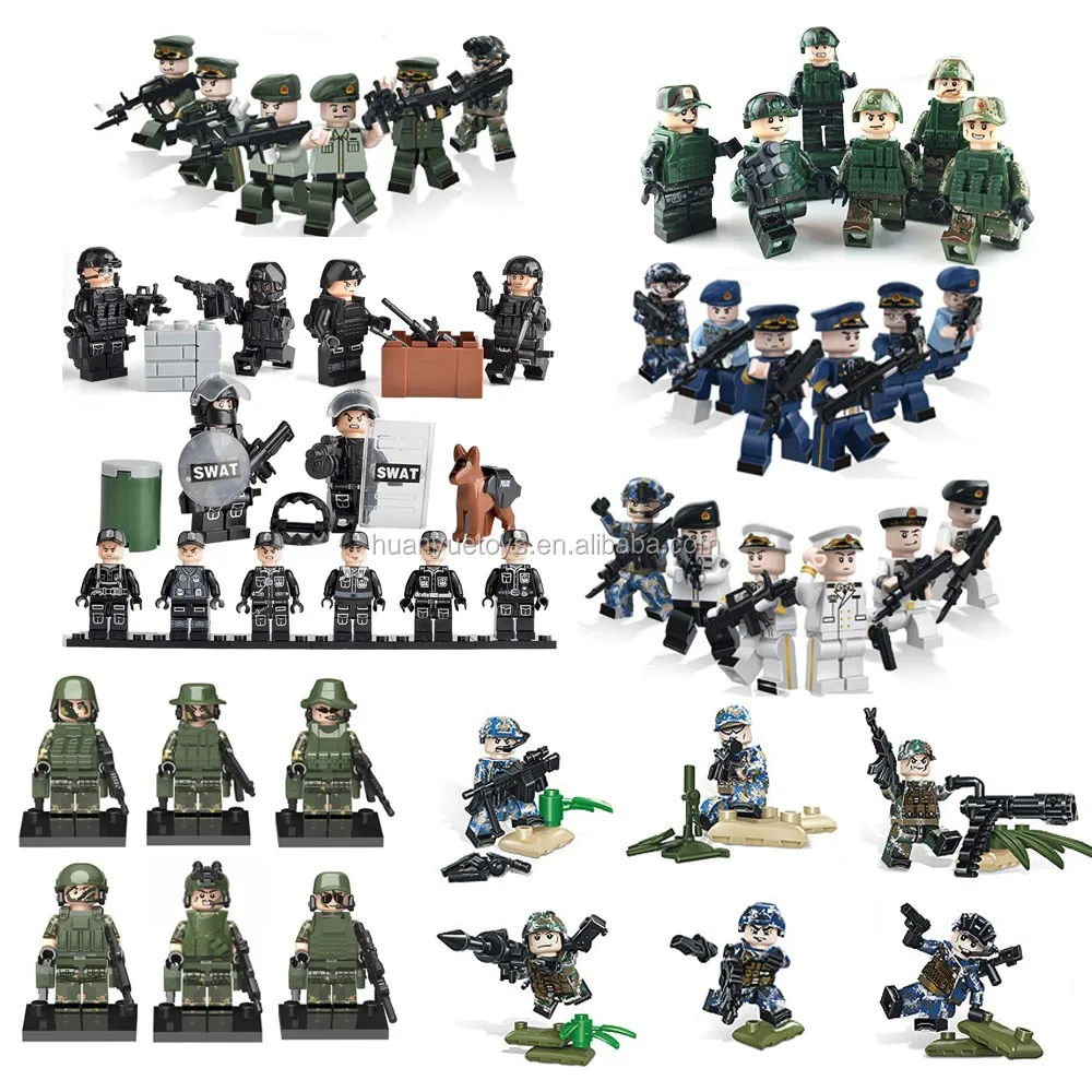 Building Blocks Military Series Policeman Wars Soldiers Toys - Buy ...