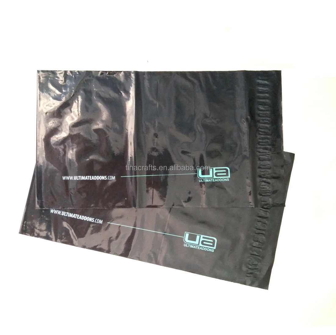 Black Mailing Post Bags 35*45cm Plastic Reusable Polythene Courier ...