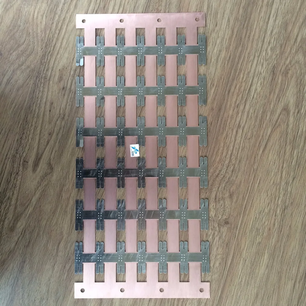 Oem Copper Busbar Connector 0.5mm Copper Nickel Plate For 26650 Battery ...