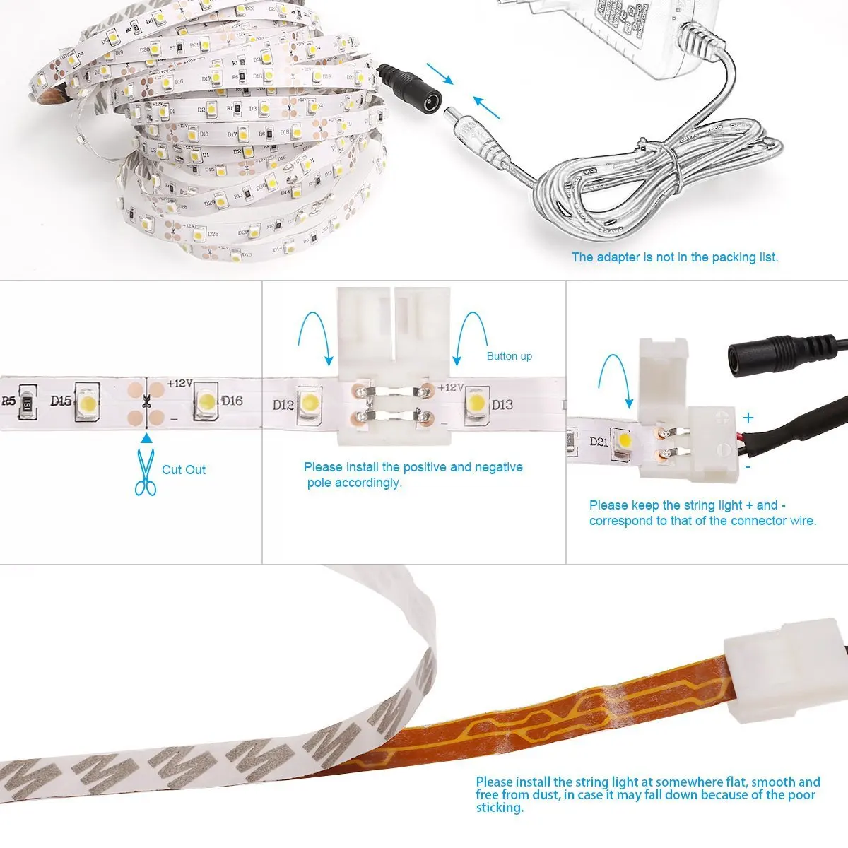 Diffuse Flexible Illume 12v 5050 Smd Led Strip For Lighting - Buy 5050 Smd,Diffuse Flexible Led ...