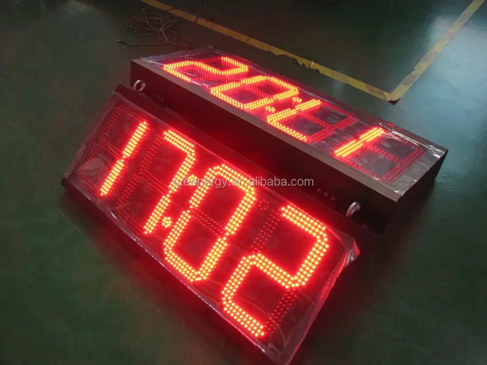 Digital Clock Sign \ Led Time Board \led Time And Temp Sign - Buy Led ...