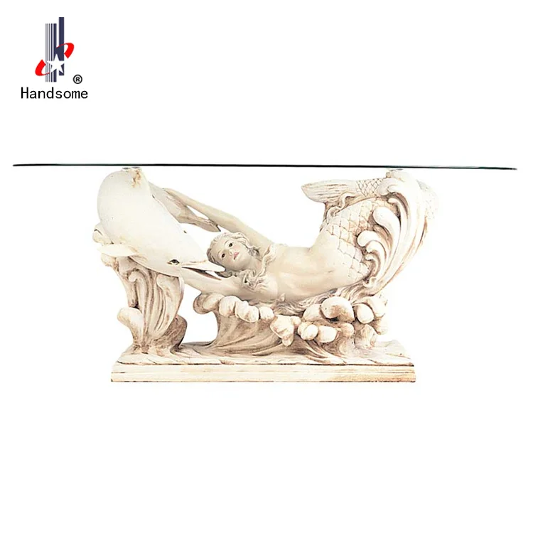 48 Inch Dining Table Wolf Design Glass Table Animal Coffee Table - Buy ...