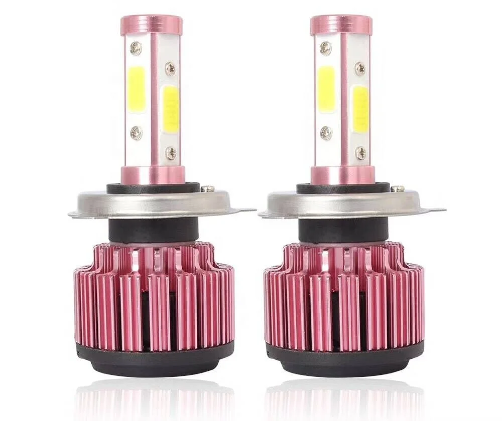 Wholesale 4 Sided Led Headlight Bulb H4 H7 Car Led Headlight With Fan ...