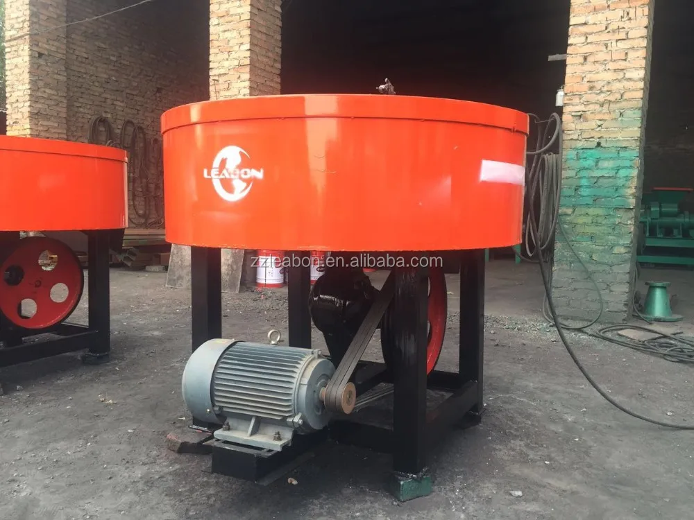 Starch Glue With Charcoal Powder Pan Mixer Grinder Machine Coal Mixer ...