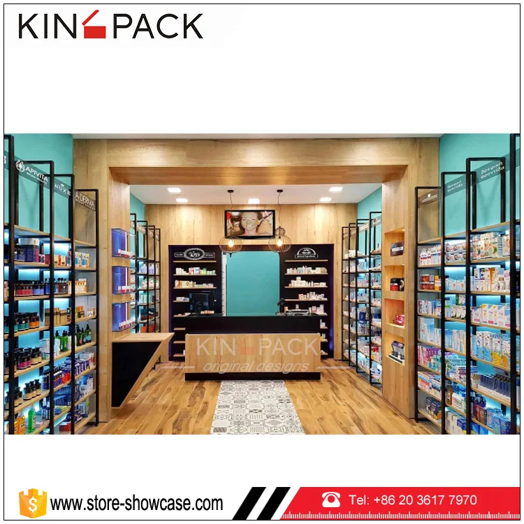 Shop Shelf Display Cosmetic - High End MDF Wooden