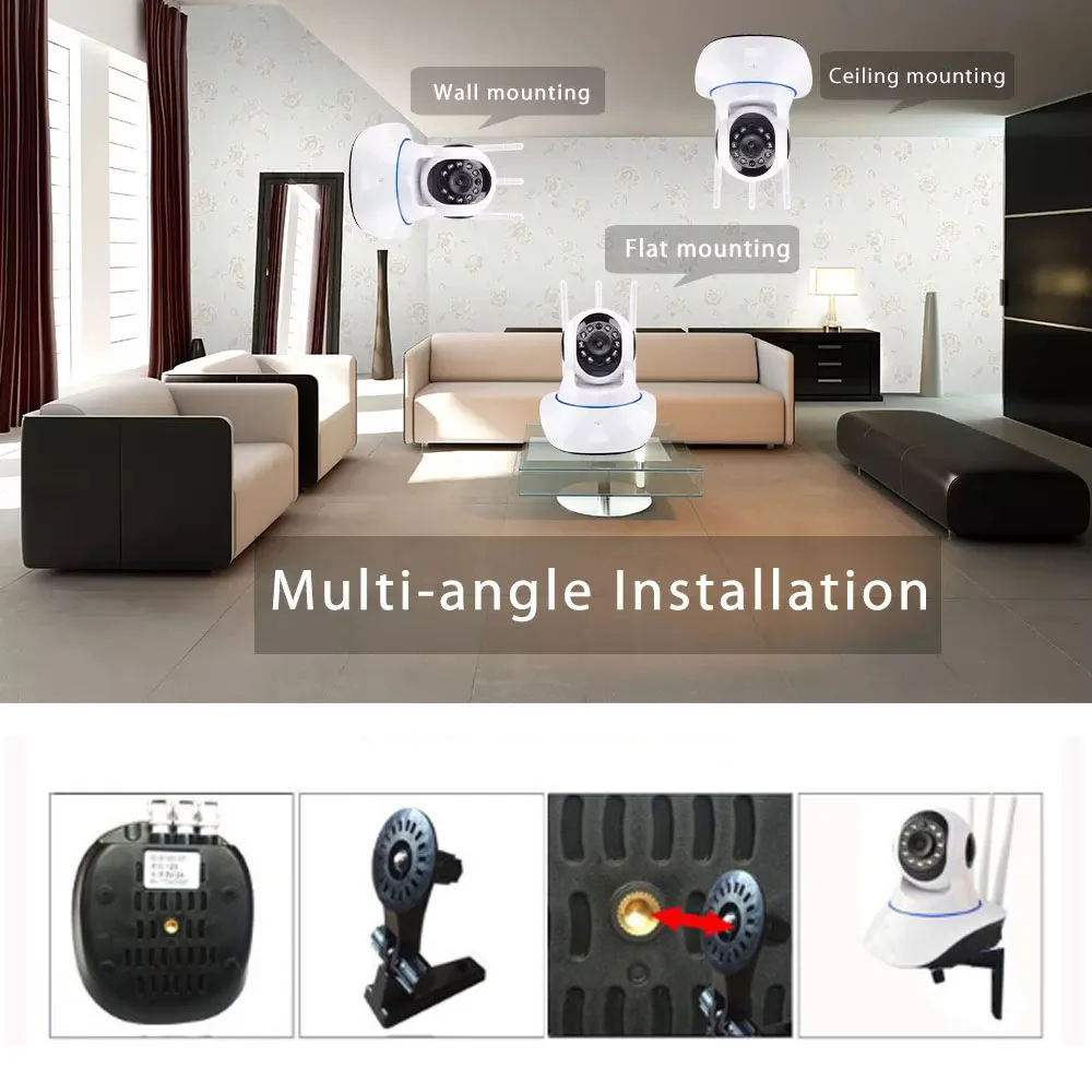 Wireless P2P CCTV IP Camera - 360 Degree Smart Security
