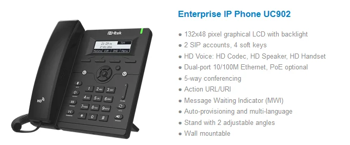 Teléfono IP de la empresa htek UC902| Alibaba.com