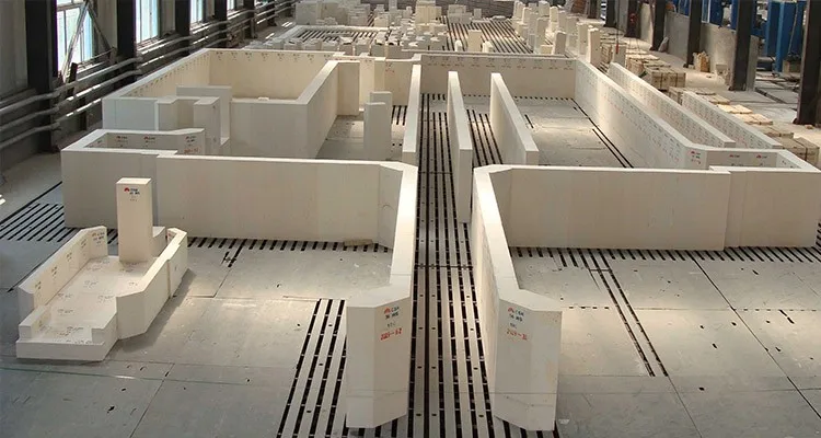 Refractory Brick - Fused Cast Azs Refractories For Glass Furnace - Buy ...