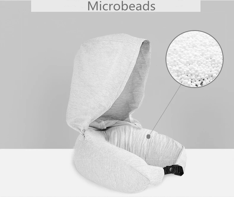 U Shaped Hooded Pillow Cushion Winter Warm Hat Rest Neck Support - Buy ...