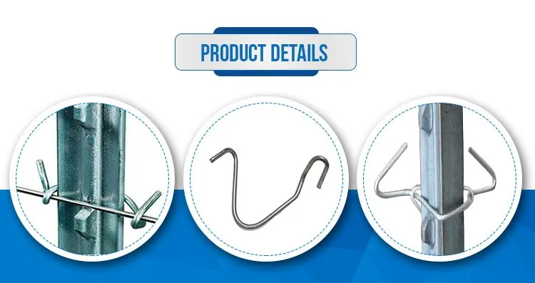 Studded T Post Clips With Fence Post And Berbed Wire - Buy T Post Clips ...