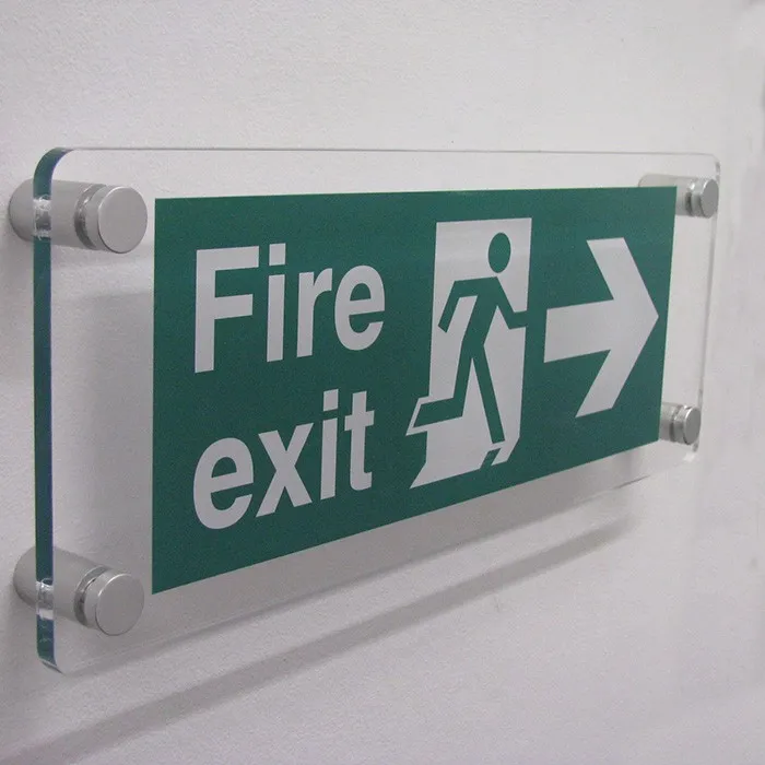 Customized Acrylic Fire Exit Signs - Durable & Eco-friendly
