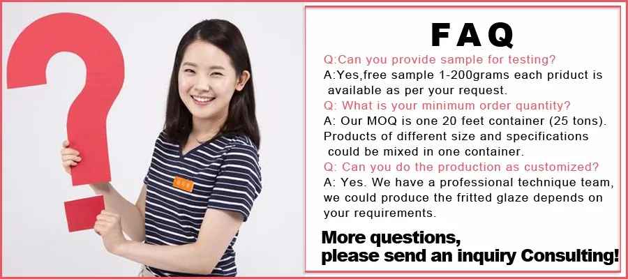 Low Price Matt Frit Glaze Zirconia Ceramic Frit - YISHUN