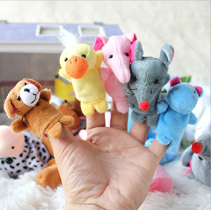 New Design Funny Animal Cartoon Soft Mini Finger Puppet Customized ...