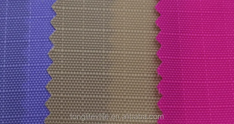 420D Rip Stop Nylon Fabrics with PU Coated for Durable Bags