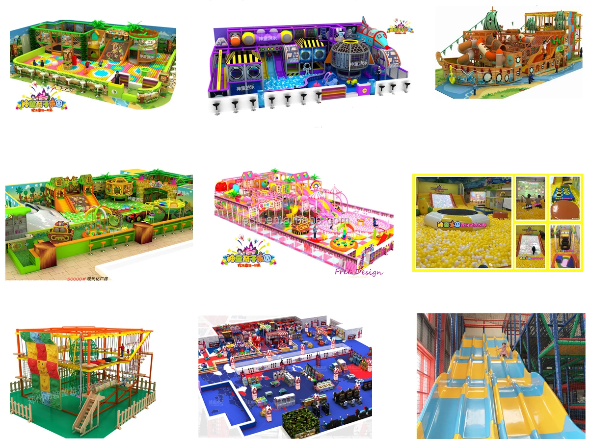 Children Indoor Mini Playground Equipment Naughty Castle For Children ...