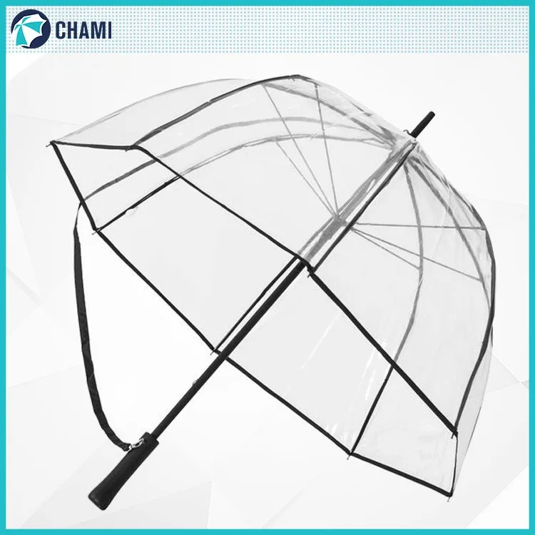 Hot Selling Fashion Strong Full Body Transparent Clear Plastic Umbrella ...