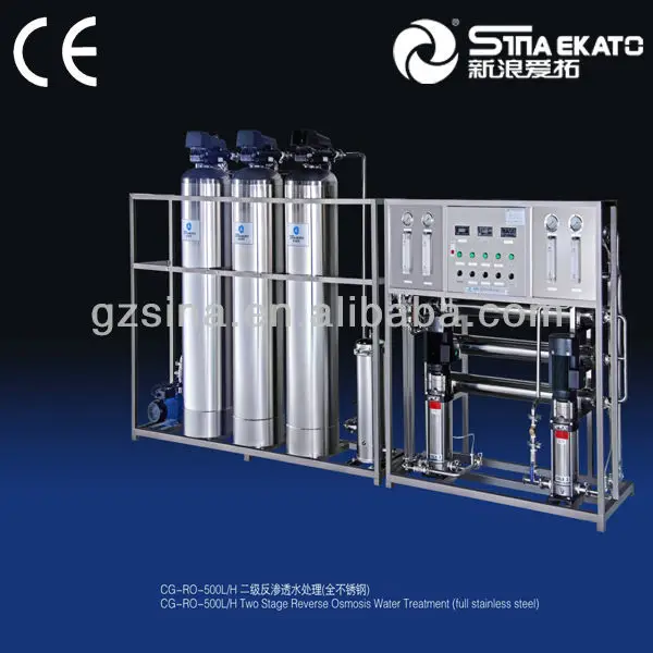 One-Stage Reverse Osmosis System 10T Pump Pressure Vessel PLC RO ...