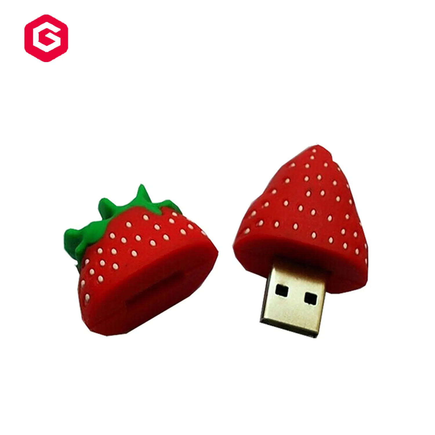 Lowest Price Cute Fruit Usb Cartoon Strawberry Usb Flash Drive 4gb 8gb ...
