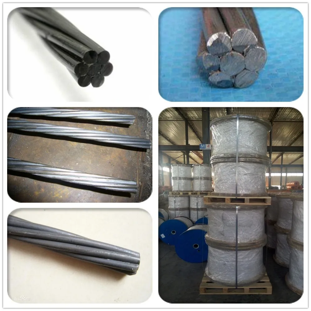 Stay Wire Astm Standard Hot Dipped Galvanized Steel Stranded 1/2inch (7 ...