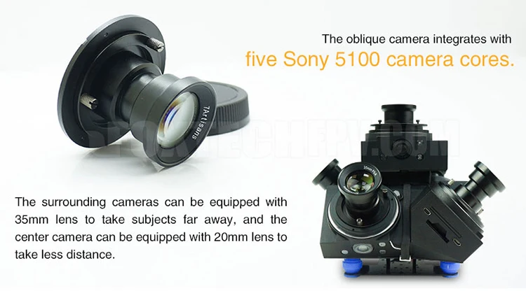 3DM-MINI Aerial Midas Unity Oblique 3D Orthomosaic Mapping Camera for ...