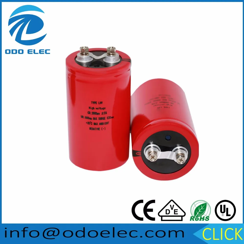 2700uf 600v Electrolytic Capacitor 76*130mm - Buy 2700uf 600v ...