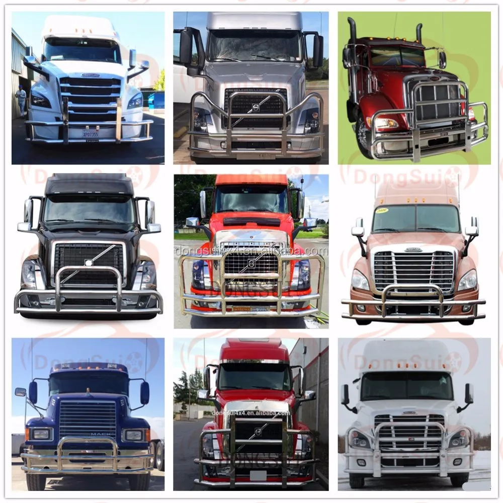 New !!! Freightliner Cascadia 2018 Grille Deer Guard 304 Stainless ...