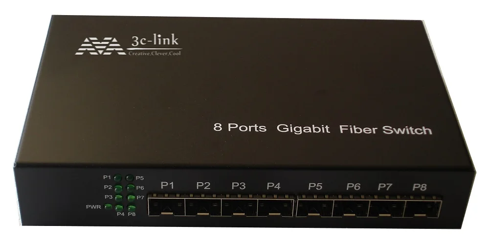 8 Sfp Slots 1000m Gigabit Ethernet Optical Fiber Switch Network 8-port Gigabit Sfp Switch - Buy ...