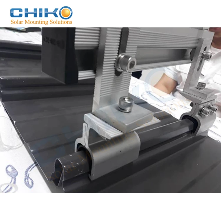 Chiko Lysaght Klip-lok Rooftop Mounting Structure Solar System Stand ...