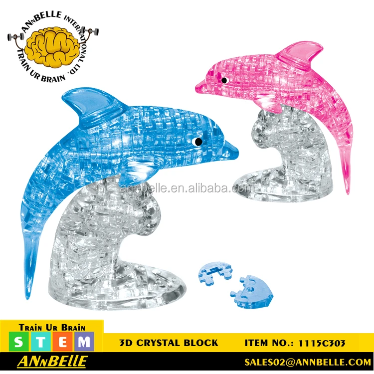 3D Crystal Puzzle Animal Block Puzzle Animal Souvenir tiger Elephant ...