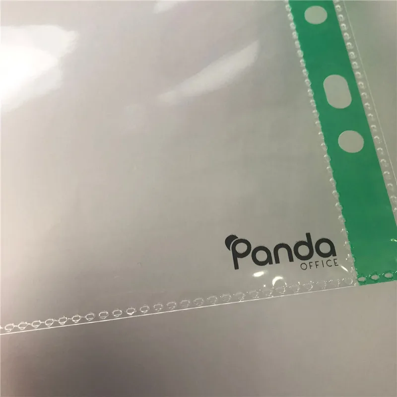 Colored Strip Sheet Protector Punch Pockets File Protector (manufactory ...
