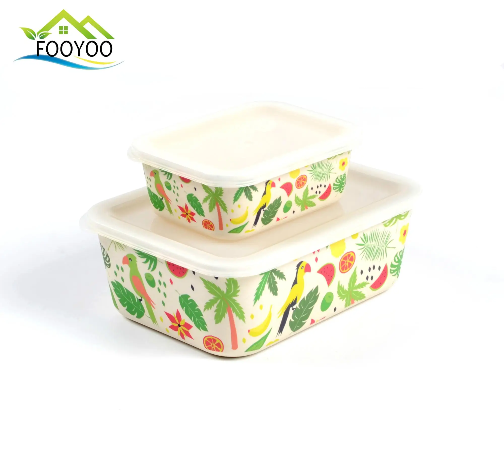 Bamboo Fiber And Toxin- Free,Eco Friendly Storage Containers Reusable ...